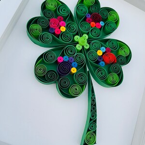 Quilling Art 4 Leaf Clover- Shamrock Quilling - Paper Quilling Decor- Good Luck Gift - Etsy