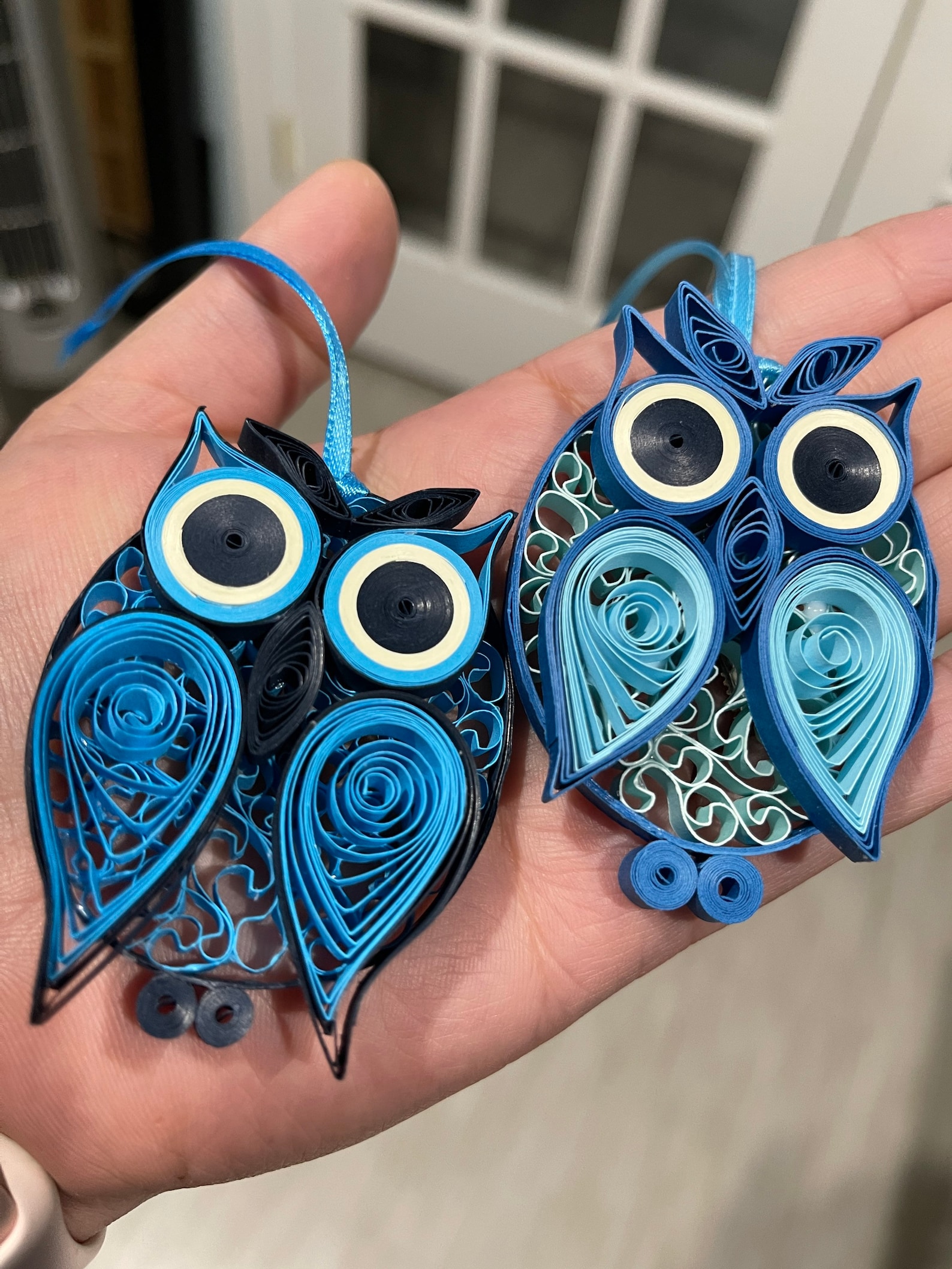 Owl Ornaments Paper Quilling Owls Handmade Quilling Owl - Etsy