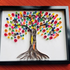 Quilling Paper Tree of Life- Quilling Art - Paper Quilled Tree of Life ...