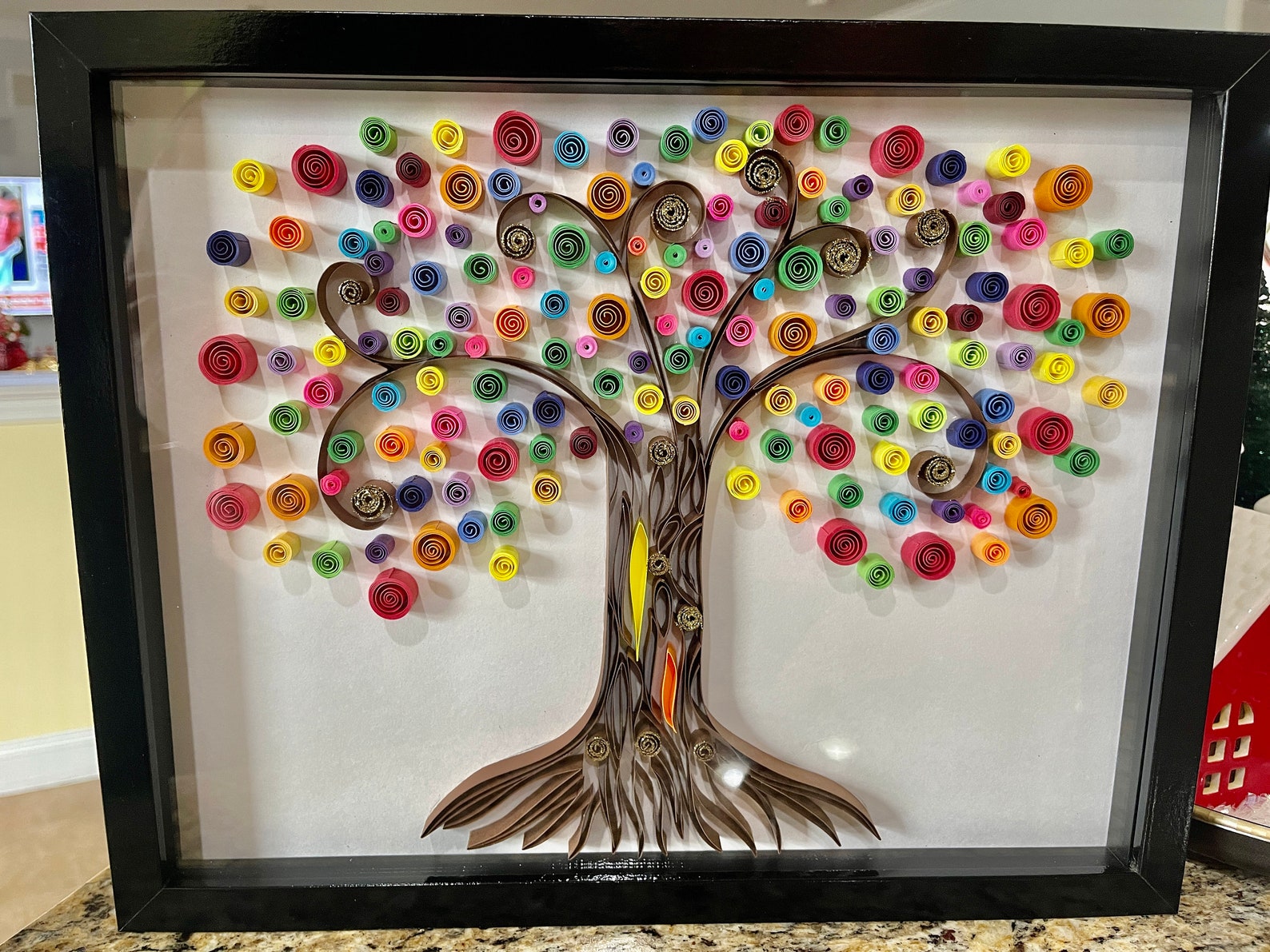 Quilling Paper Tree of Life- Quilling Art - Paper Quilled Tree of Life ...