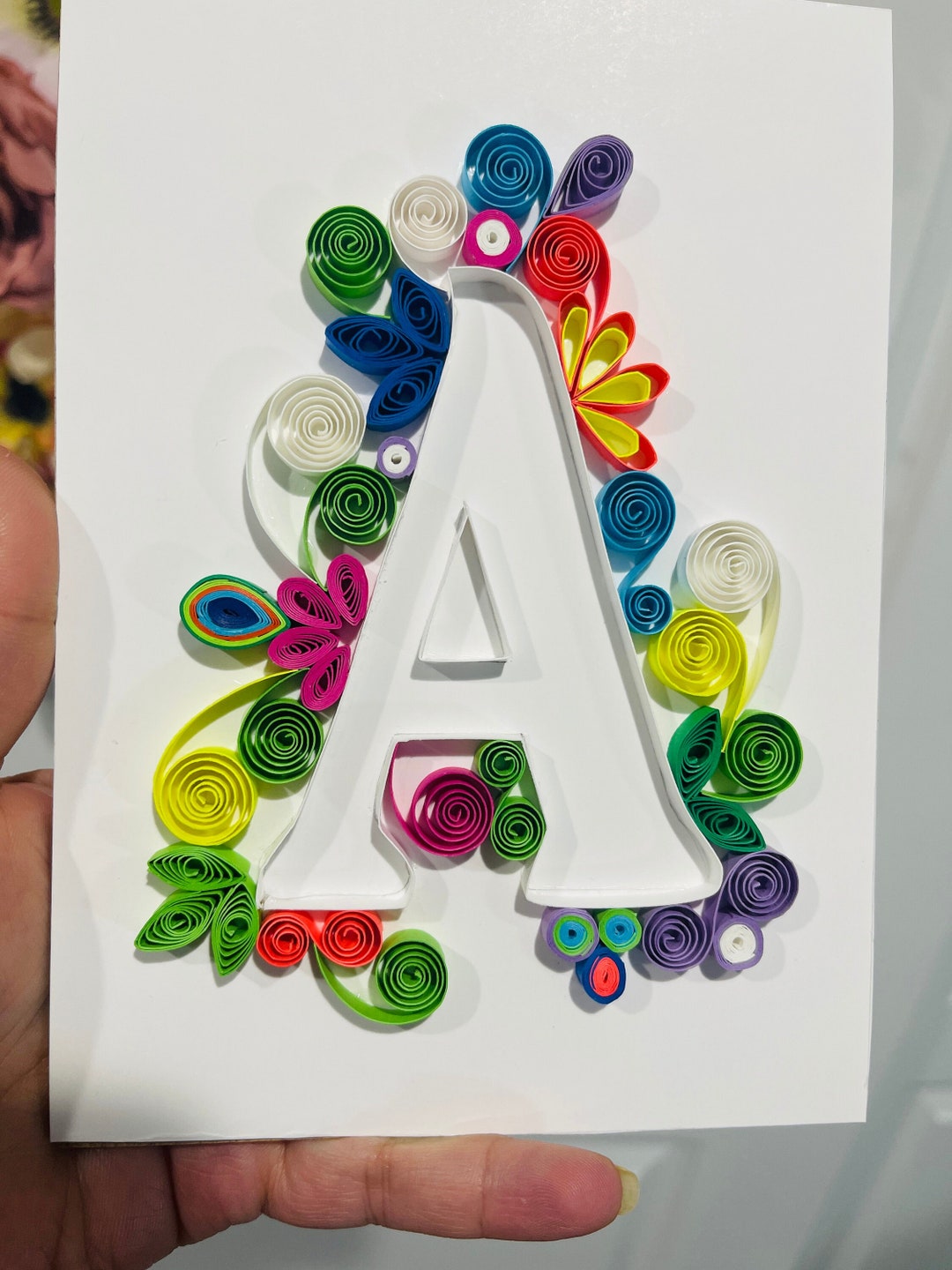 Paper Quilling Card - Quilling Art-personalized Quilling Letter-unique ...