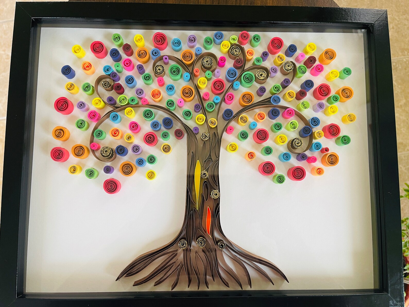 Quilling Paper Tree of Life- Quilling Art - Paper Quilled Tree of Life ...