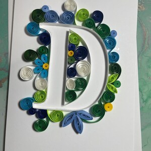 Paper Quilling Card - Quilling Art-personalized Quilling Letter-unique ...
