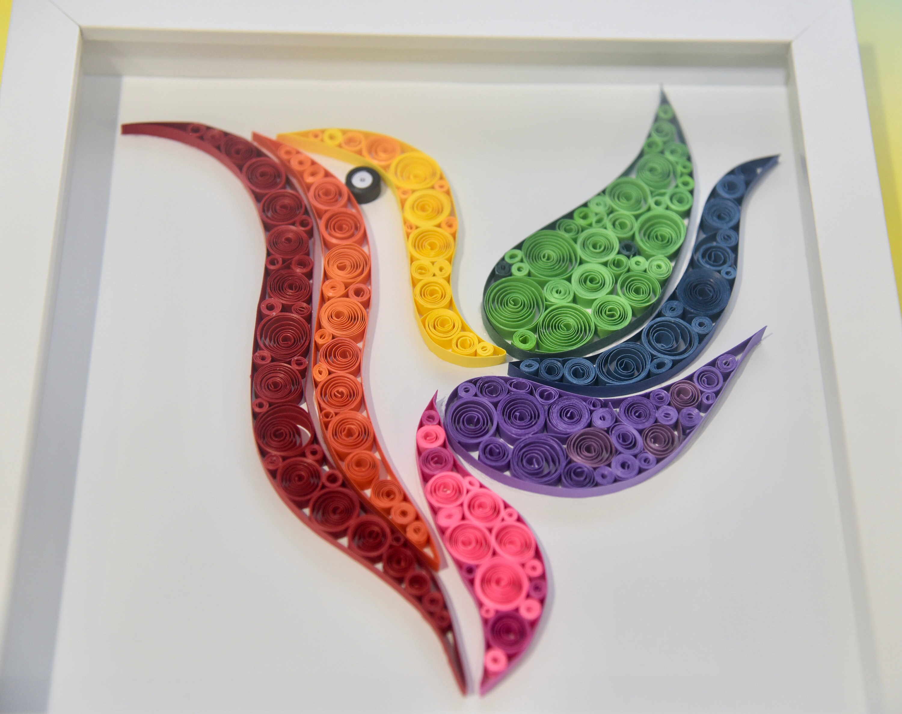 Quilling Art - Quilling Wall Decor -quilling Wall Art - Colorful Wall ...