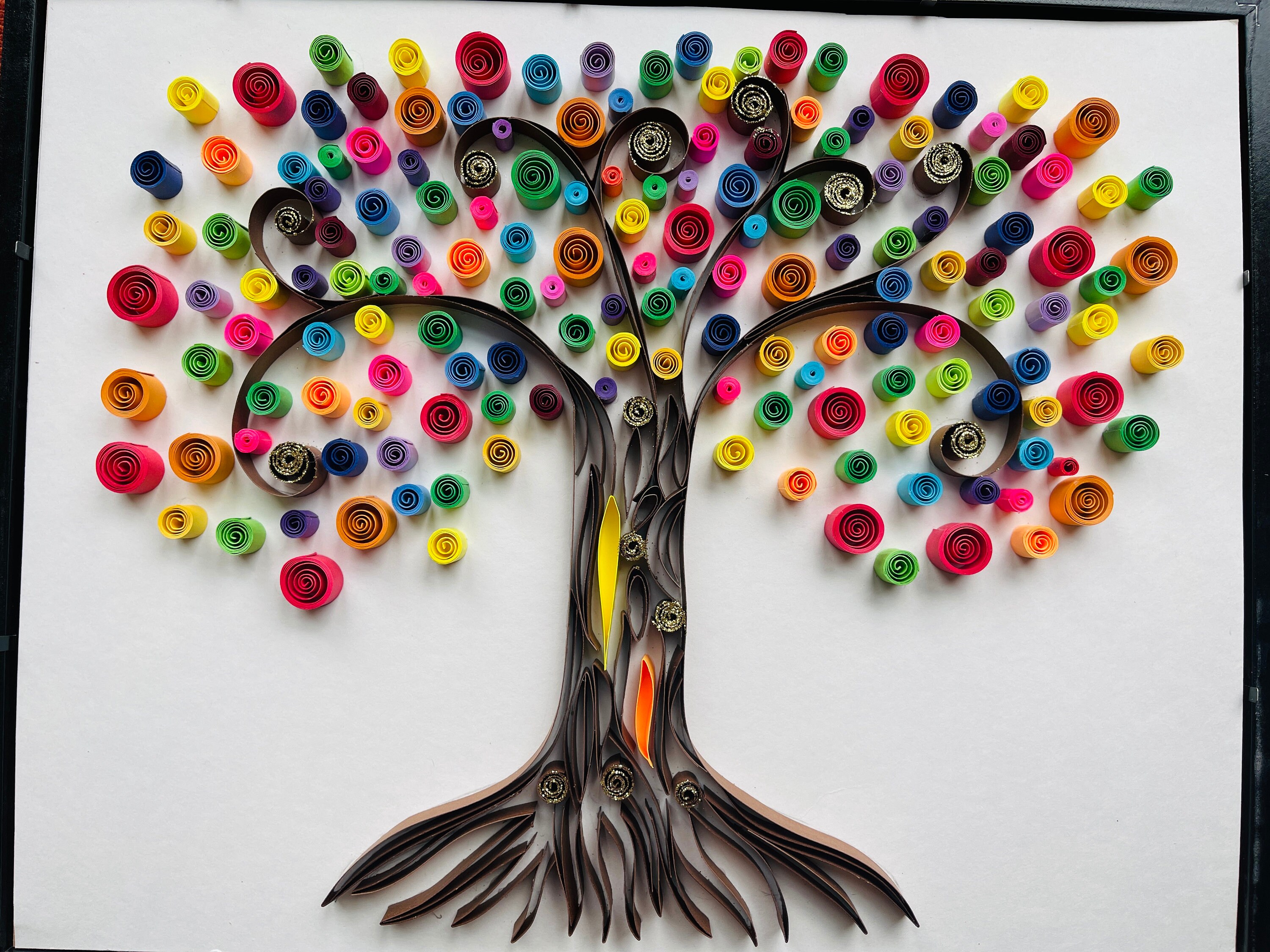 Quilling Paper Tree of Life- Quilling Art - Paper Quilled Tree of Life ...