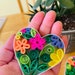 Quilled Magnet- Quilling Paper Magnets- Handmade Magnet- Quilled Flower ...