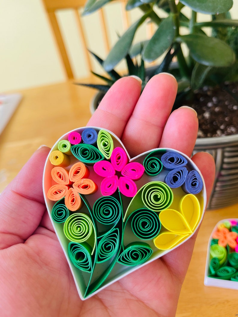 Quilled Magnet- Quilling Paper Magnets- Handmade Magnet- Quilled Flower ...
