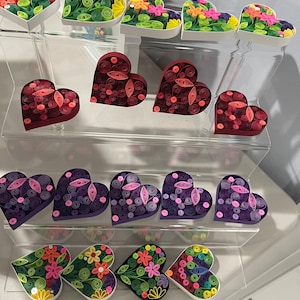 Quilled Magnet- Quilling Paper Magnets- Handmade Magnet- Quilled Flower ...