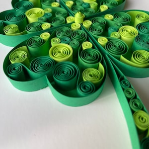 Quilling Art 4 Leaf Clover- Shamrock Quilling - Paper Quilling Decor ...