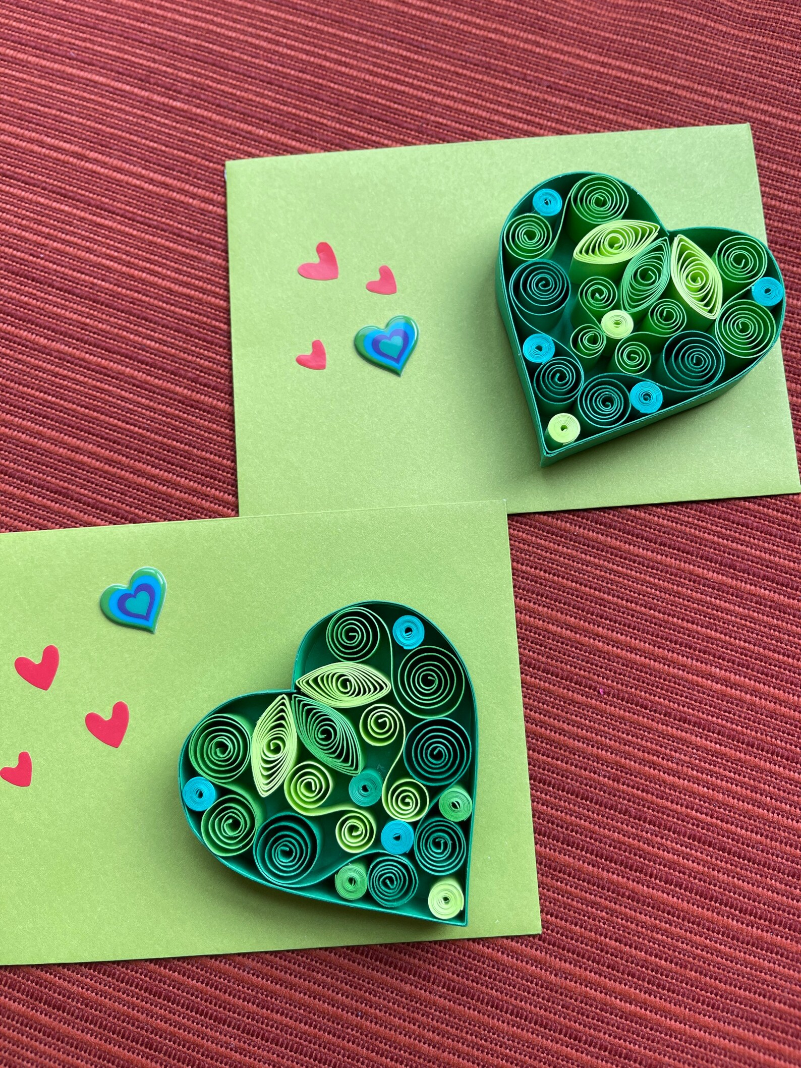 Paper Quilled Heart Paper Quilled Magnets Paper Quilling - Etsy