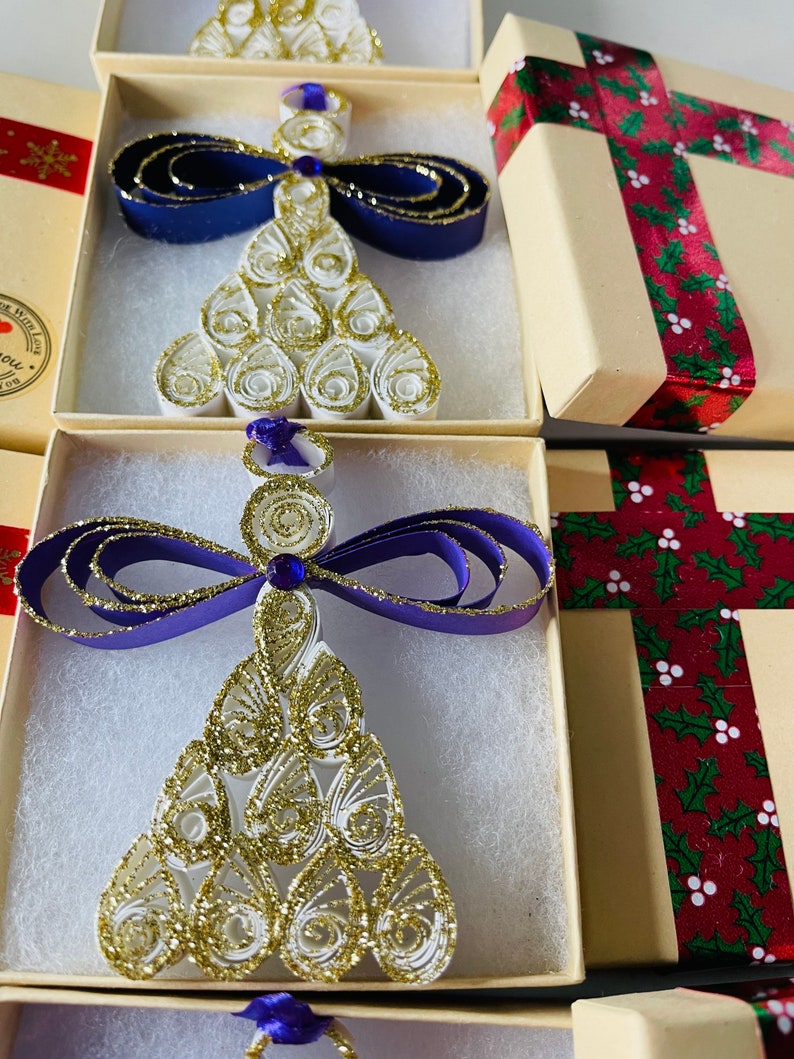 Quilled Angels Handmade Quilling Ornaments Quilling Art - Etsy