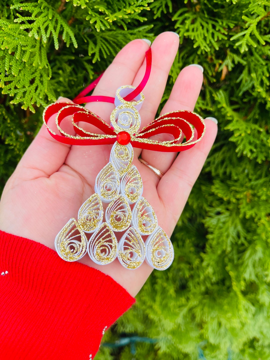 Quilled Angels- Handmade Quilling Ornaments- Quilling Art- Paper ...