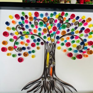 Quilling Paper Tree of Life- Quilling Art - Paper Quilled Tree of Life ...