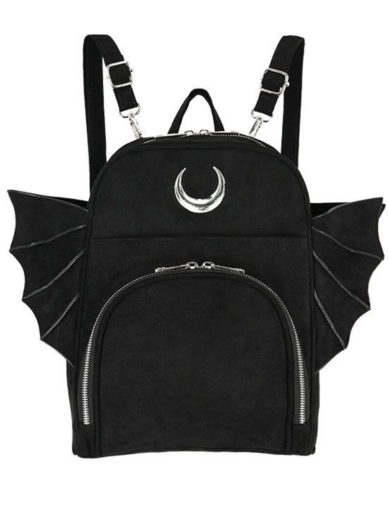 Elegant Goth Backpack Gothic Black Woman School Backpack With - Etsy