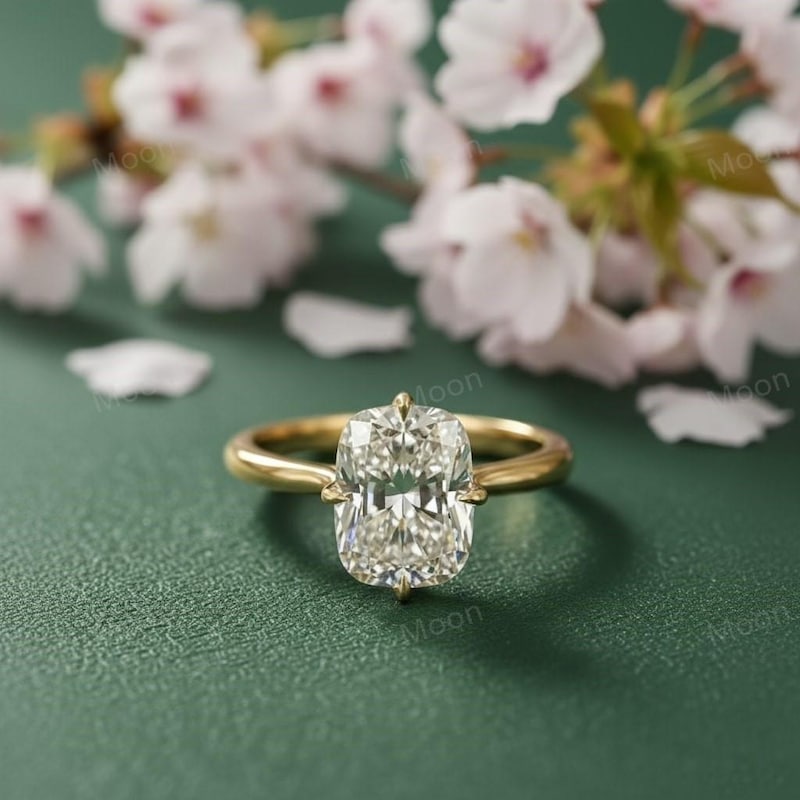Moissanite Old Mine Rings - Etsy