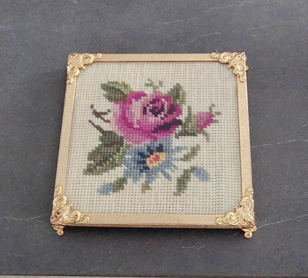 Vintage Petit Point Tray Cottagecore Home Decor Shabby Chic - Etsy