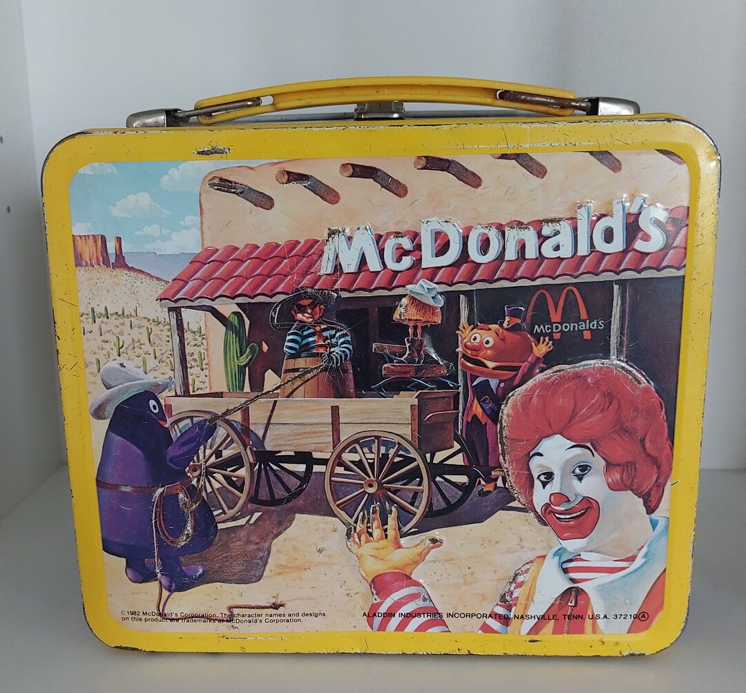 Vintage LUNCH BOX Mcdonalds 1982 Metal No Thermos - Etsy Australia
