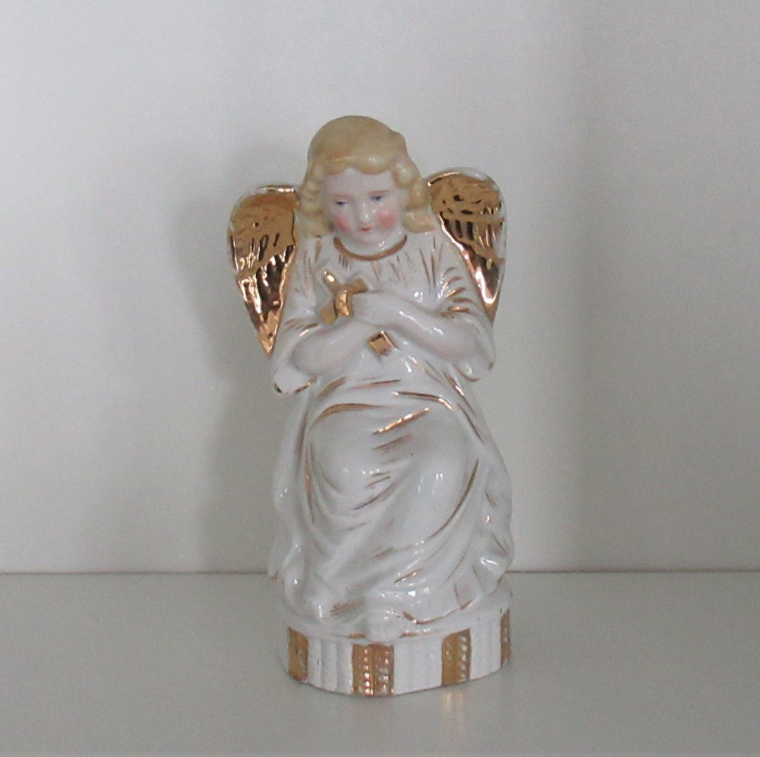 Antique Porcelain ANGEL Religious Ornament Statue 20 Cm Home Decor ...