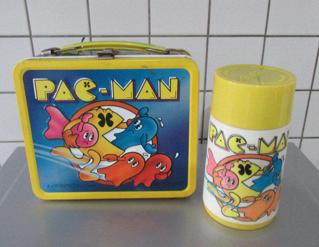 PAC-MAN Vintage Lunch Box and Thermos 1980 Great Condition Gift - Etsy