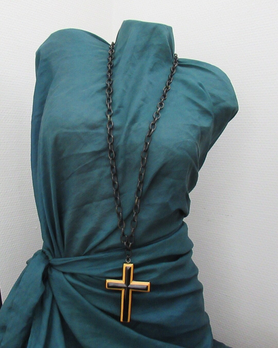 Vintage 1940s BAKELITE Necklace & Cross Pendant Statement Gift - Etsy