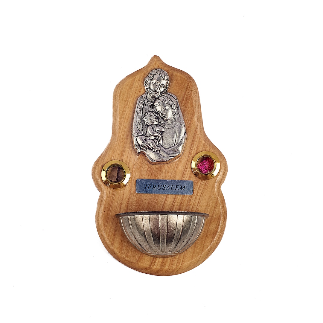 Holy Water Basin With Holy Family Incense and Petals 12 X 7 - Etsy