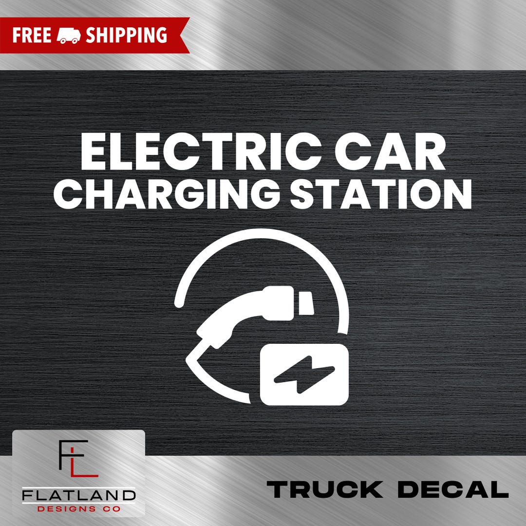 Electric Car Charging Station Decal Funny Tesla Decal Freedom Car Decal ...