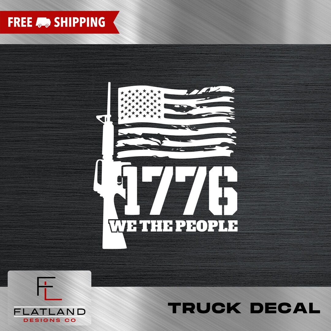1776 We the People Decal Patriotic Decal Anti Government Freedom Decal ...