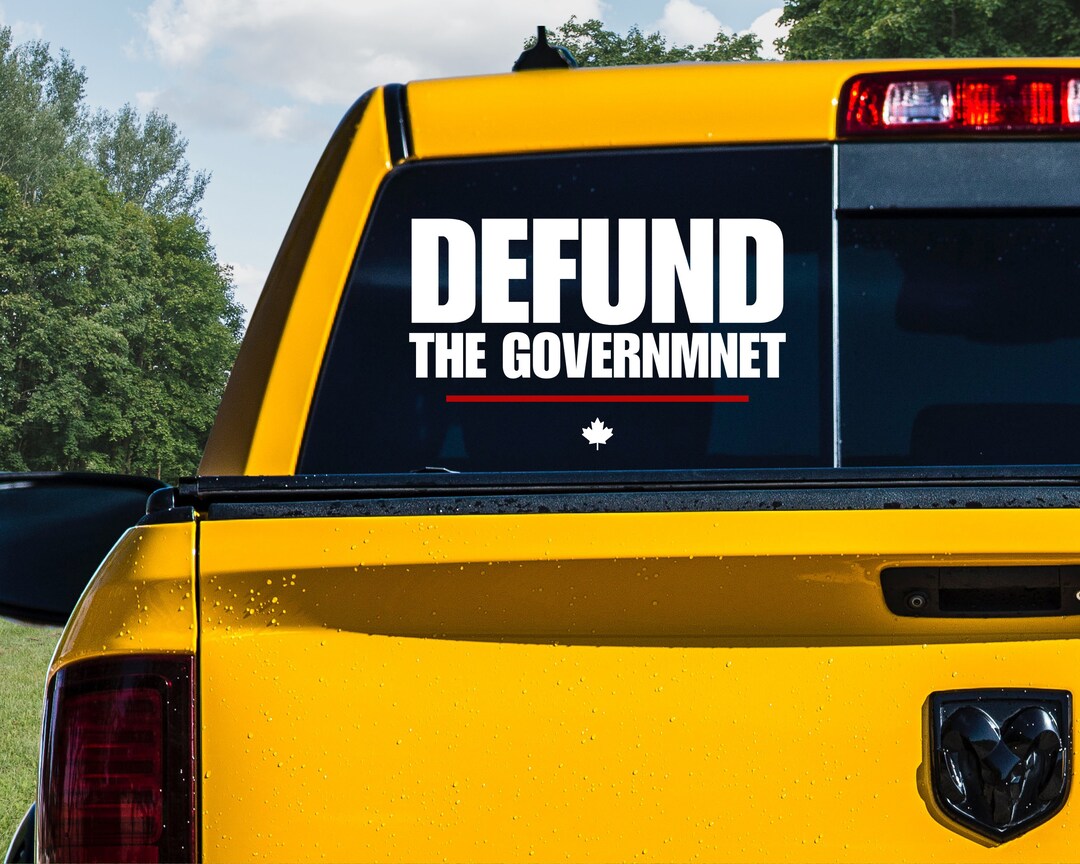 Defund the Government Truck Decal Freedom Convoy Decal Truduea ...