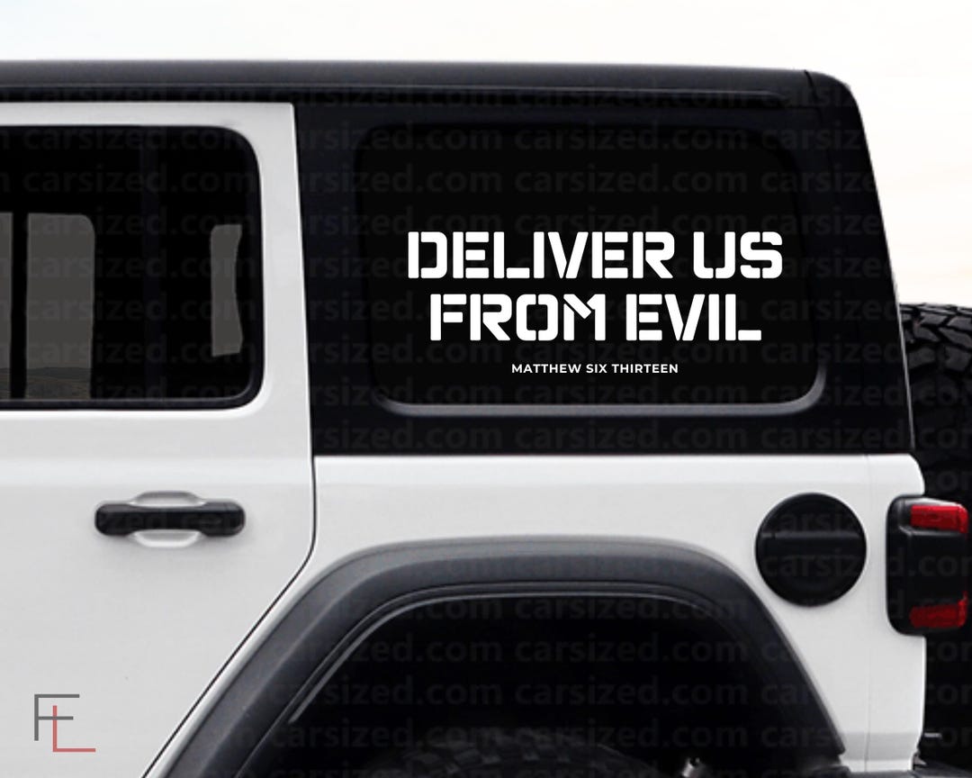 Deliver Us Decal Freedom Truck Decal Conspiracy Decal Republican Truck ...