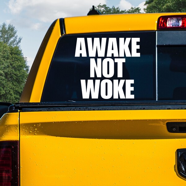 Anti Woke Bumper Sticker - Etsy