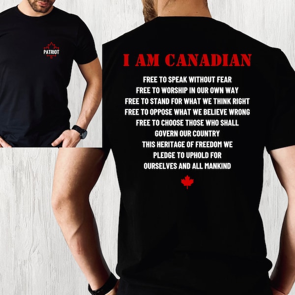 I Am Canadian Tshirt - Etsy Canada