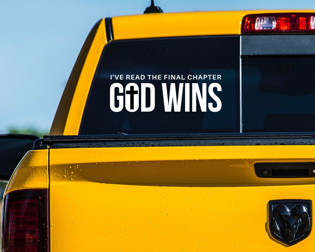 God Wins Decal Truck Decal Canada Freedom Decal Bible Verse Bumper ...