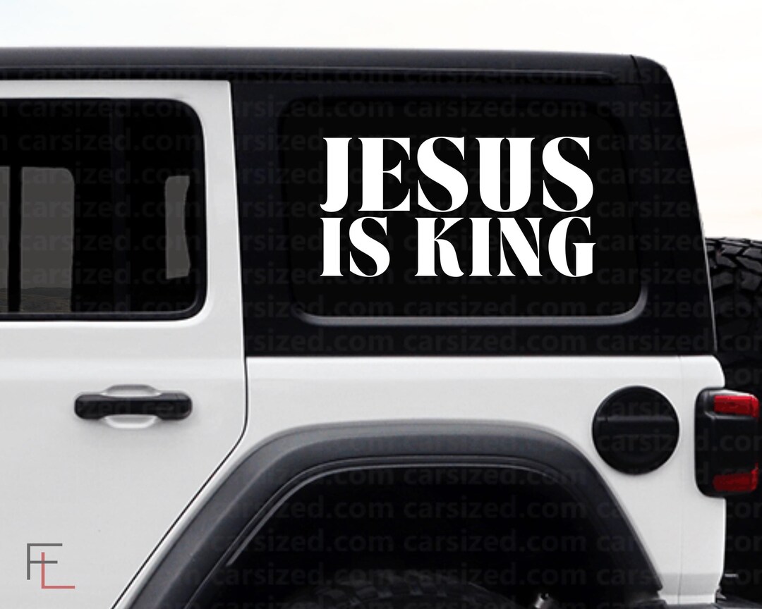 Jesus is King Decal | Conservative Decal | Patriotic Decal | Armor of ...