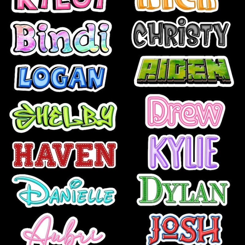 Sticky Name Label Kids - Etsy