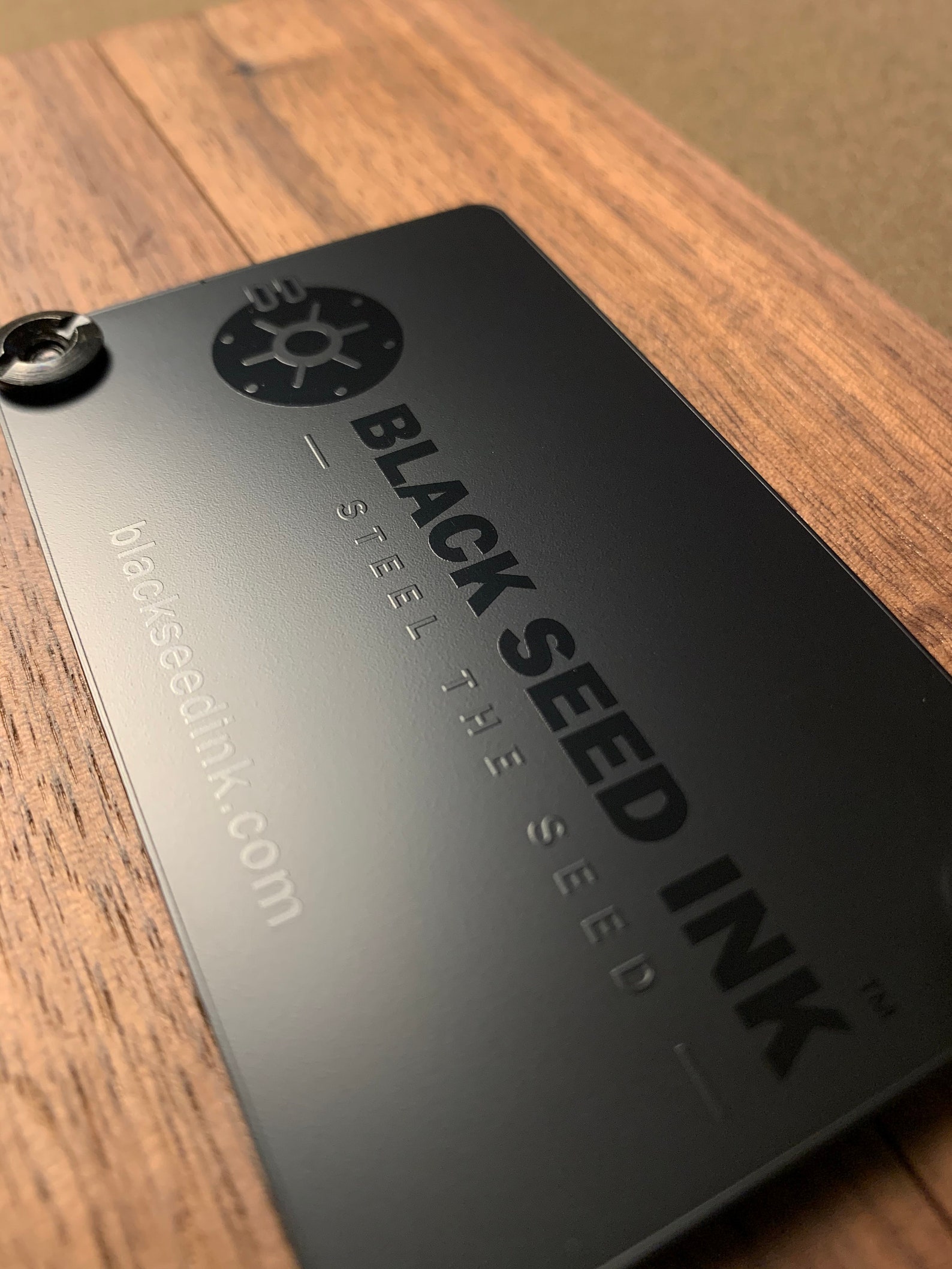 Black Seed Ink Cryptocurrency Steel Seed Wallet Storage | Etsy