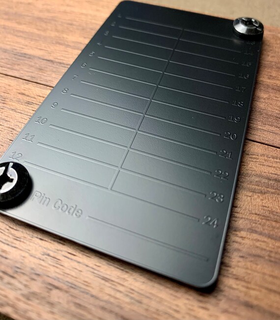 Black Seed Ink Cryptocurrency Steel Seed Wallet Storage - Etsy