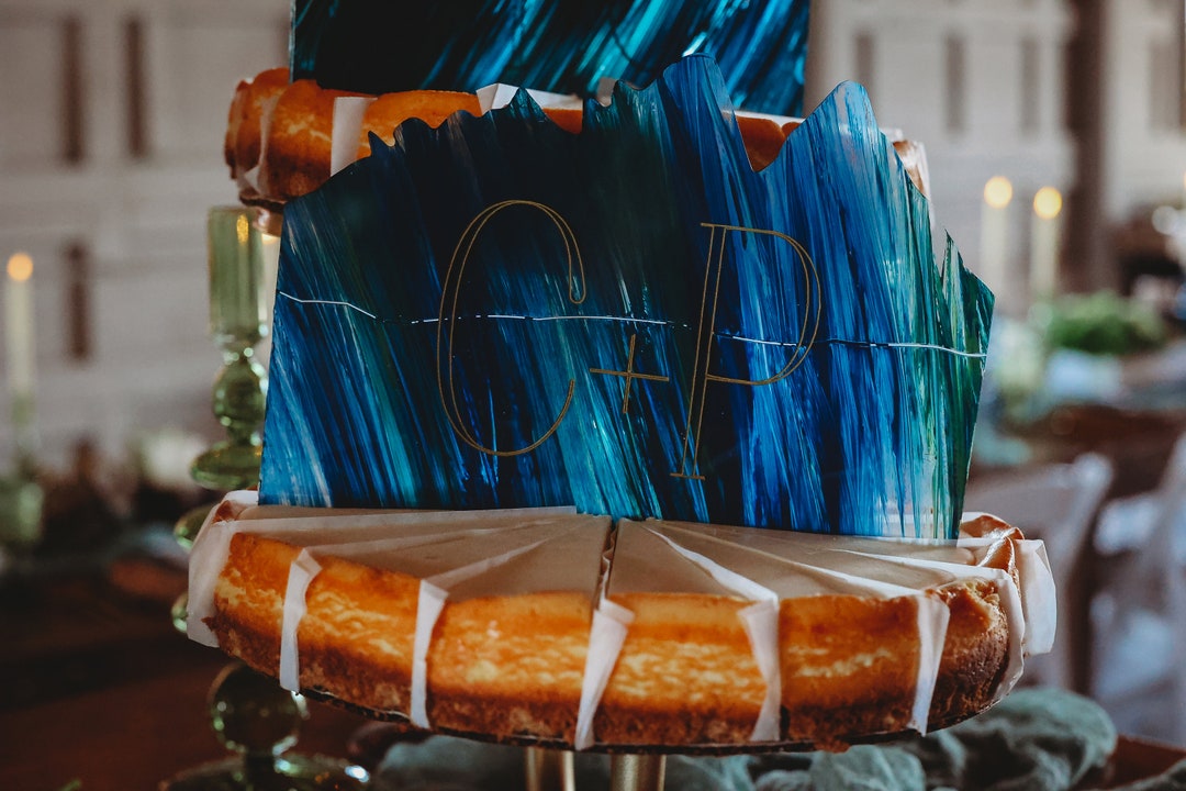 Mountain Hand Painted Cake Topper - Etsy