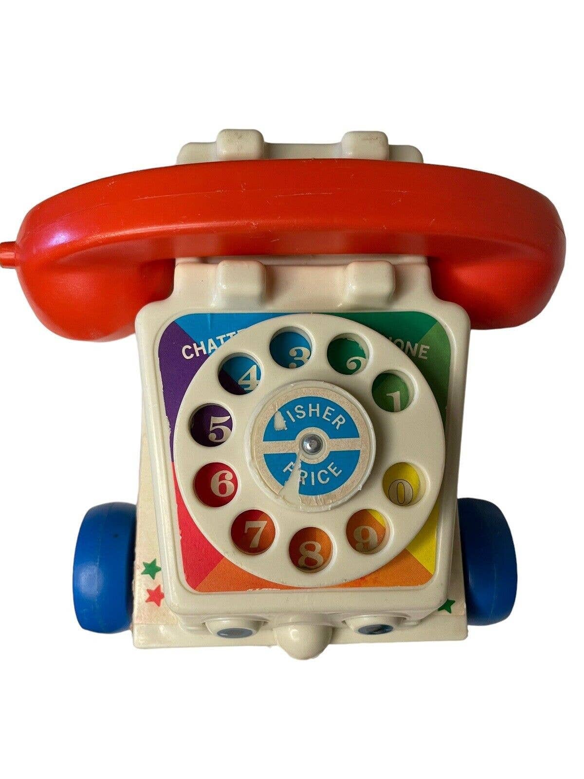 Vintage 1960’s Fisher Price Chatter Telephone Pull Toy Moving Eyes ...