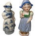 Delft Vintage Blue Holland Dutch Figurines Antique Trinket Box Girls ...
