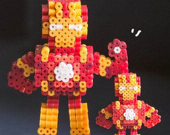 Iron Man Perler Bead - Etsy