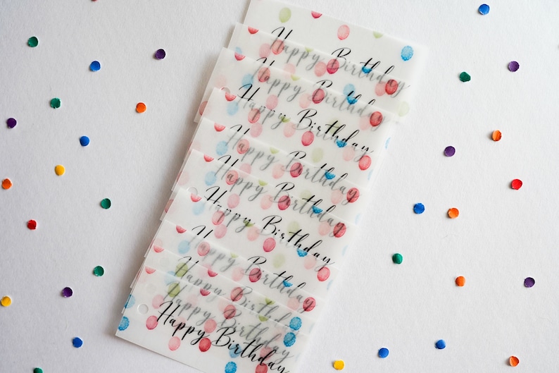 Happy Birthday Balloons Gift Tags | Set of 10 | Personalised Gift Tags ...