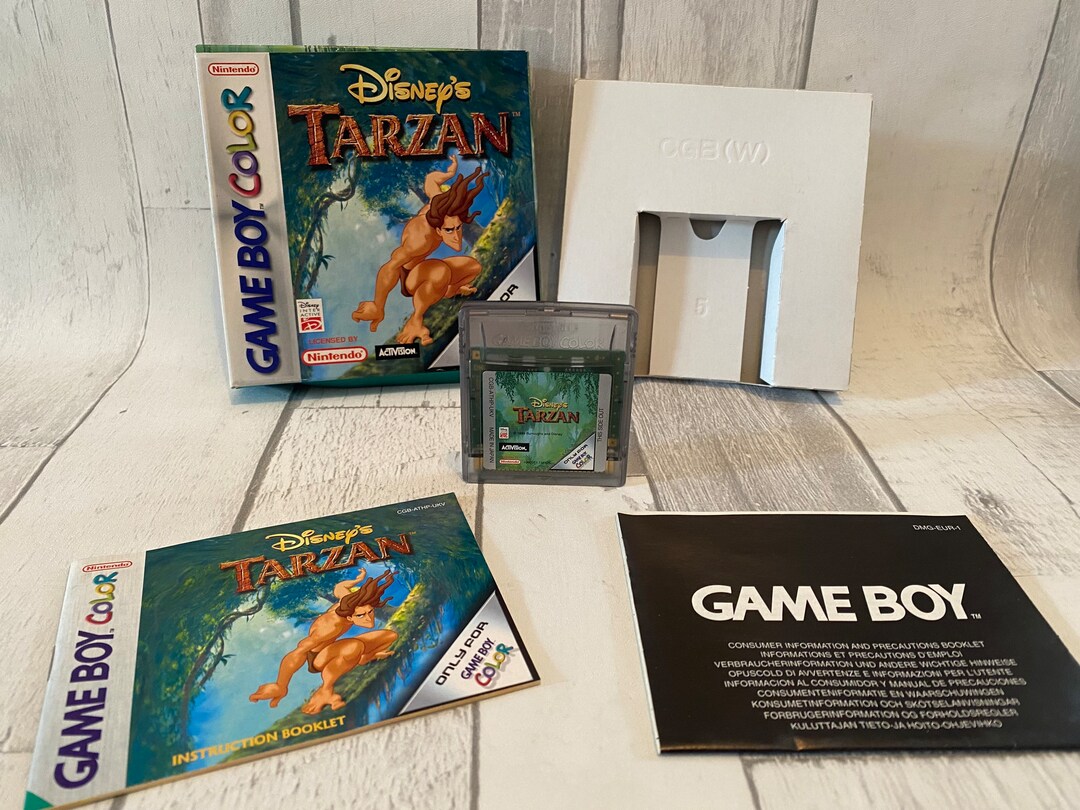 Disneys Tarzan nintendo Game Boy Color 1999 With Box - Etsy