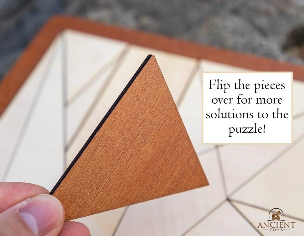 The WORLD’S OLDEST PUZZLE – Archimedes Stomachion Puzzle. Wooden Brain ...