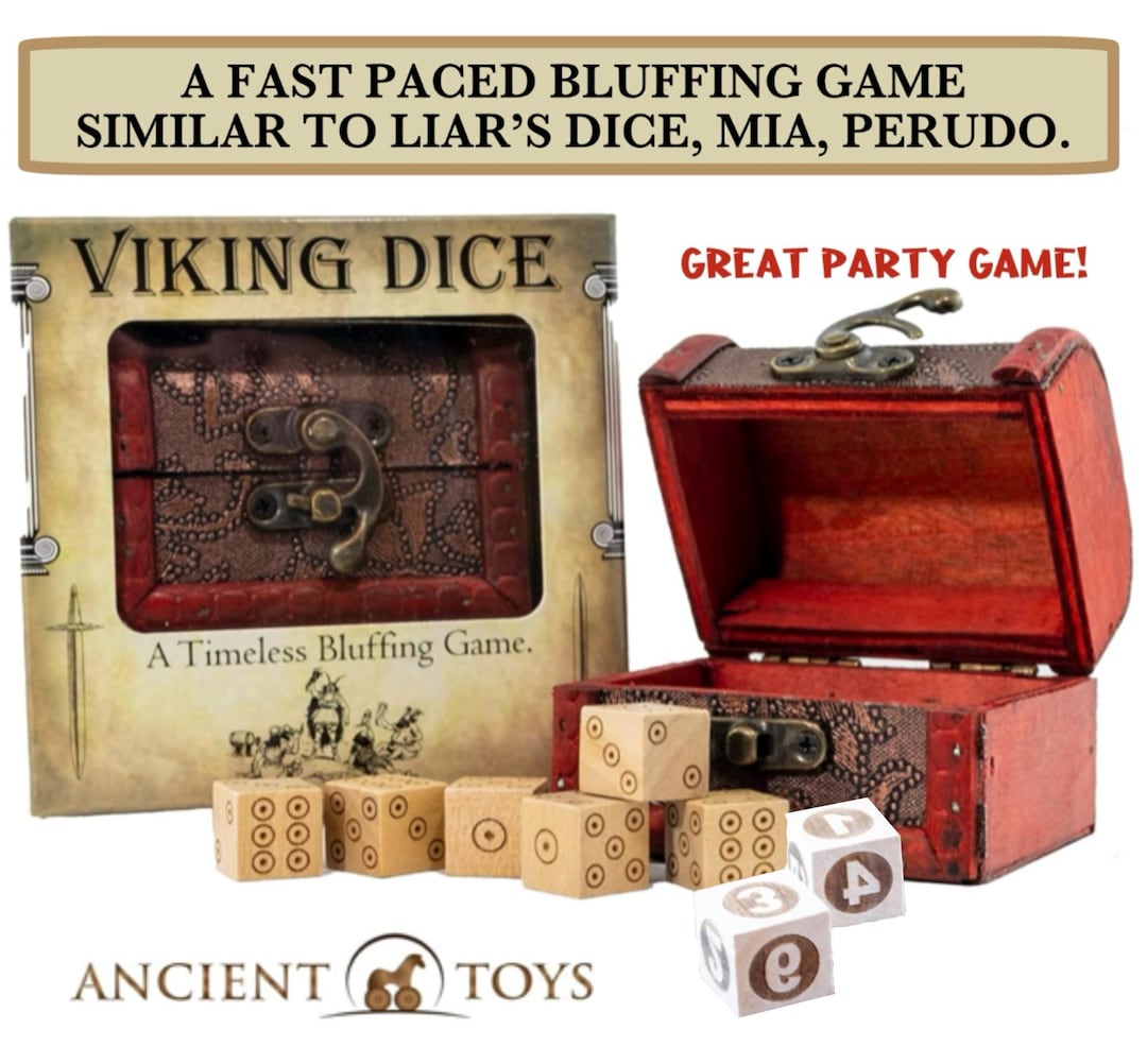 Viking Dice - A Fast-paced Bluffing Game Similar to Liar’s Dice, Mia ...