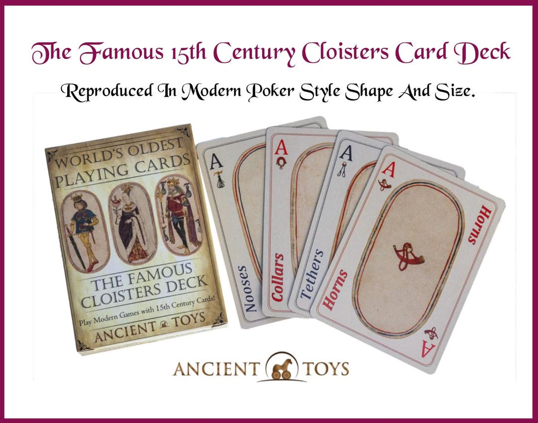 World’s Oldest Playing Cards Deck. the Famous Cloisters Deck From the ...