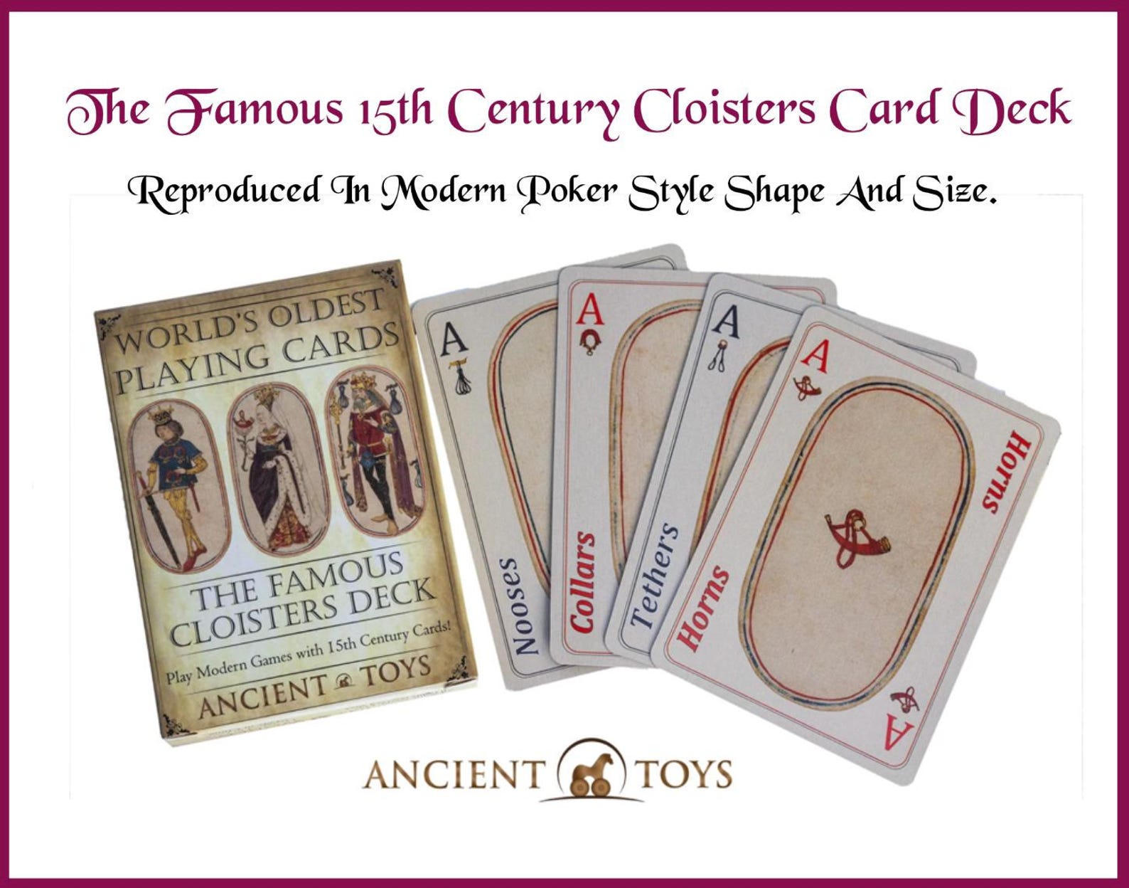 World’s Oldest Playing Cards Deck. the Famous Cloisters Deck From the ...