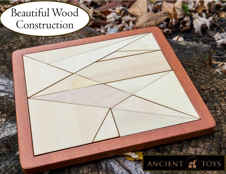 The WORLD’S OLDEST PUZZLE – Archimedes Stomachion Puzzle. Wooden Brain ...