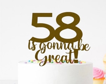 58th Birthday Decor - Etsy