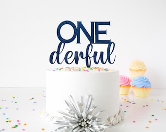 Mr Onederful Cake Topper Mr One Derful First Birthday Cake - Etsy