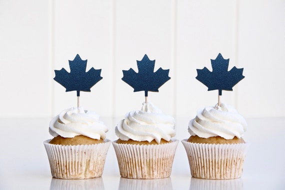 Maple Leaf Party Decor Toronto Maple Leaf Cake Topper Maple - Etsy